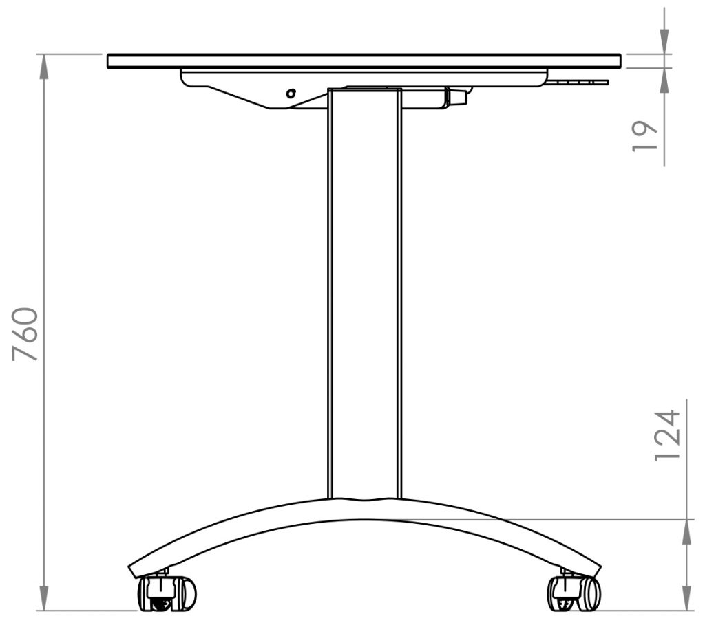 vignette TABLE RABATTABLE IZY PETIT MODELE - Rodet